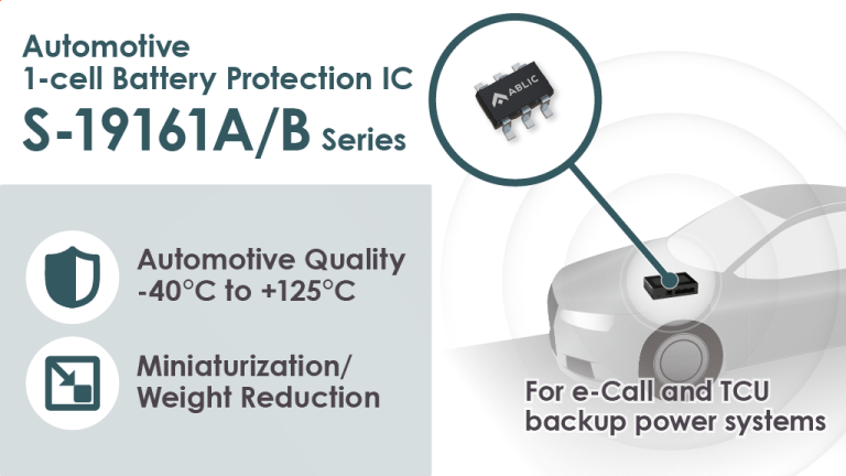 ABLIC Launches Compact Automotive-Grade Battery Protection ICs