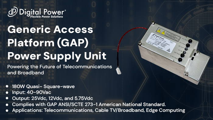Digital Power Unveils Power Supply Unit for Telecommunications and ...