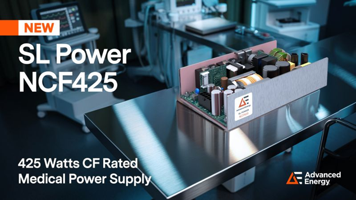 Advanced Energy Unveils 425W CF-Rated Medical Power Supply