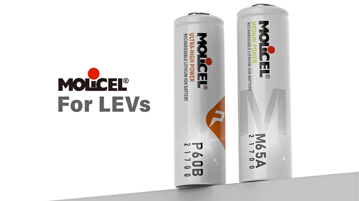 Molicel Unveils High-Energy Cells for LEVs and E-Bikes
