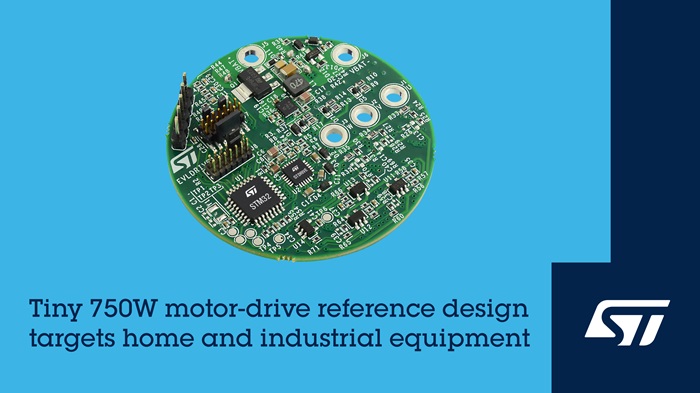 STMicroelectronics Introduces 750 W Motor Drive Reference Board for ...