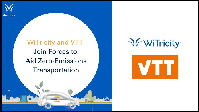 WiTricity and VTT Join Forces to Aid Zero-Emissions Transportation